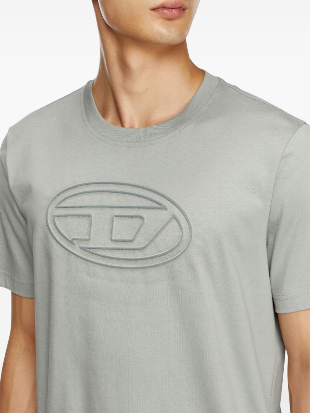 Diesel T-Adjust-Bigoval T-Shirt - Grey | Editorialist Diesel T-Adjust-Bigoval T-Shirt - Grey | Editorialist
