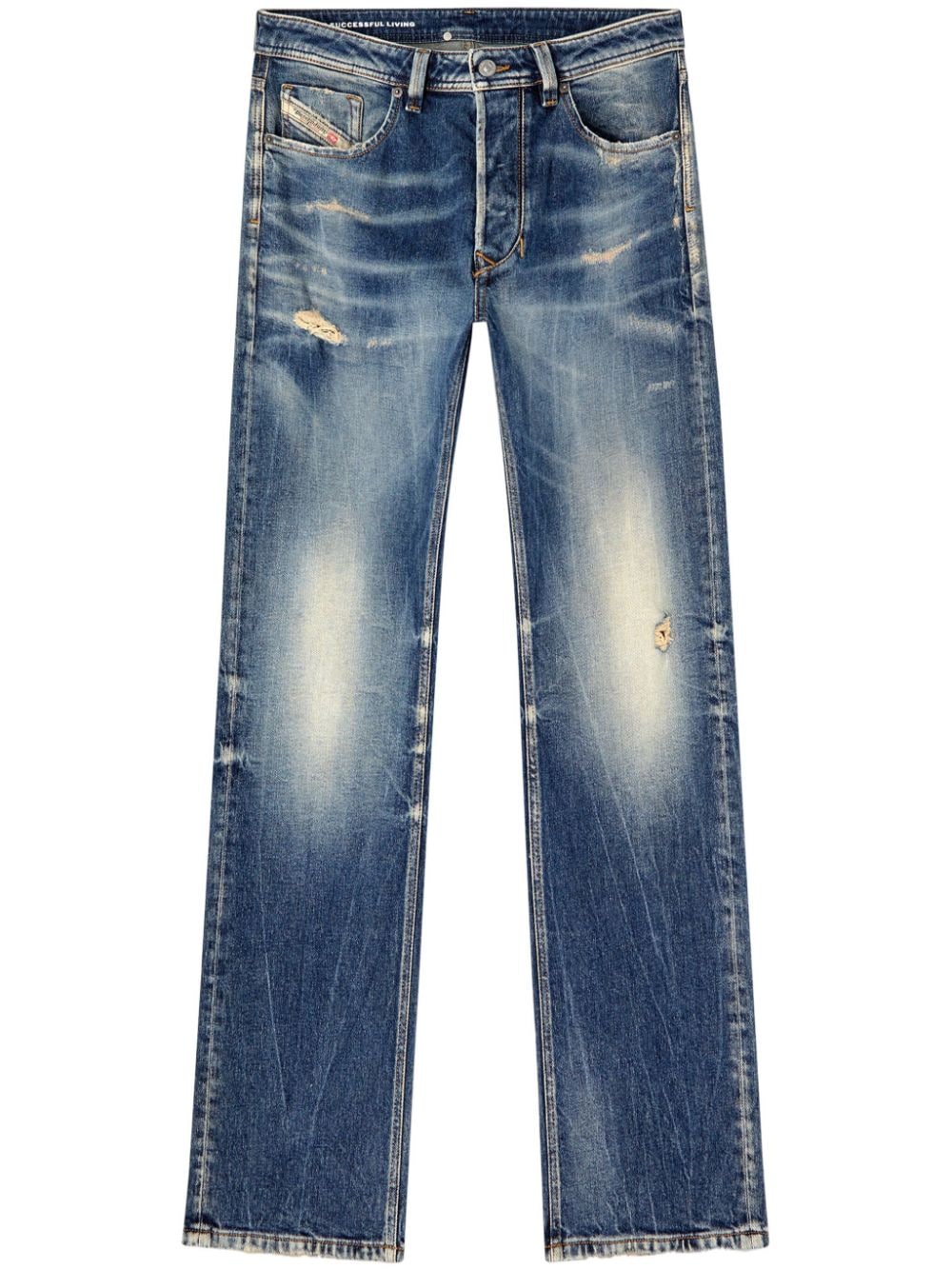 Diesel 1985 Larkee 007y6 Straight Jeans In Blue - 50% Off