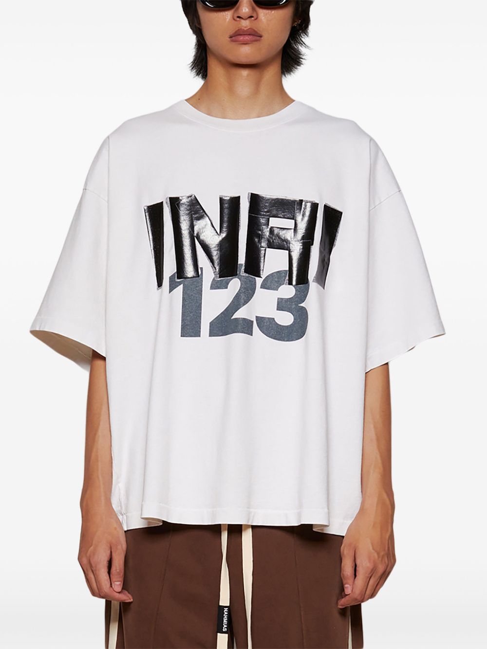 Fear Of God X Rrr123 Inri Cut Off Tee Shirt - Vintage Black