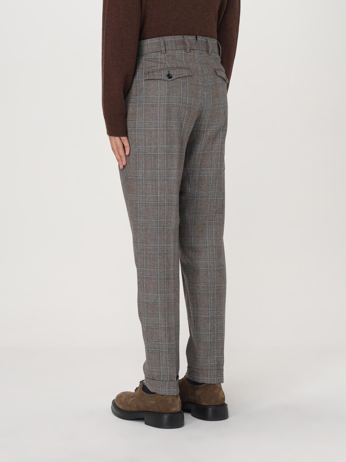 PT TORINO Tailored Plaid Trousers