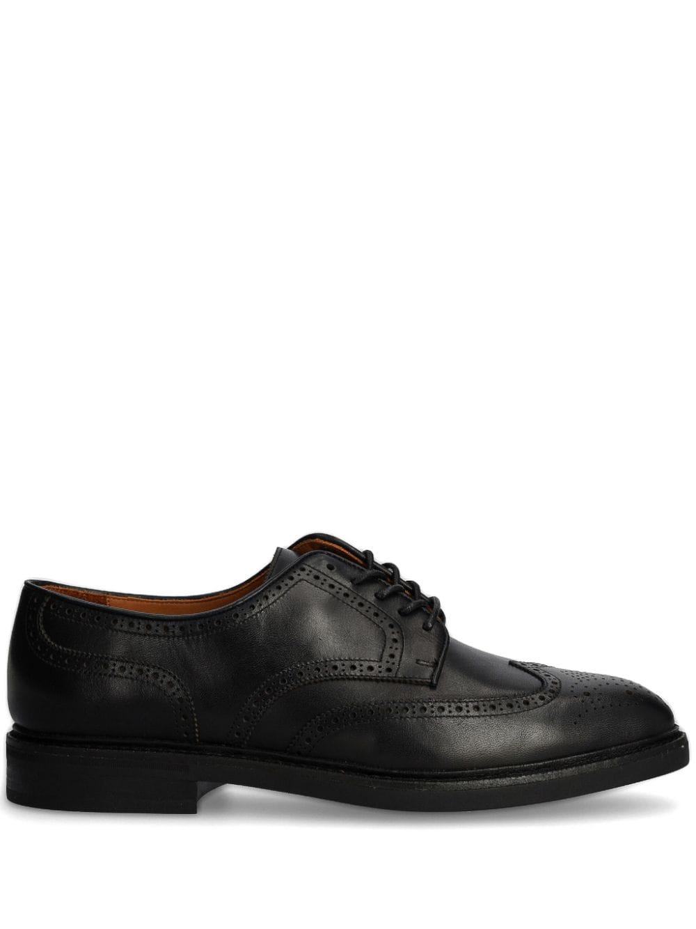Buy Ralph Lauren Brenton Wingtip Shoes - Black At 30% Off  display picture 3