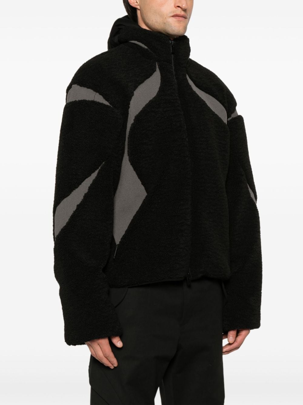 Heliot Emil Sequence Zip Crewneck Sweatshirt In Black - 57% Off