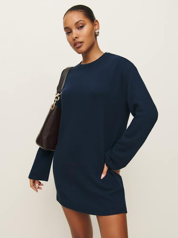 Jamie Knit Mini Dress - Poppyseed Jamie Knit Mini Dress - Poppyseed