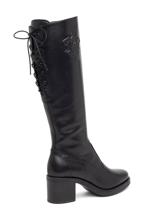 Rockport Cobb Hill Anisa Lace-Up Tall Boot Black Editorialist - Main Image