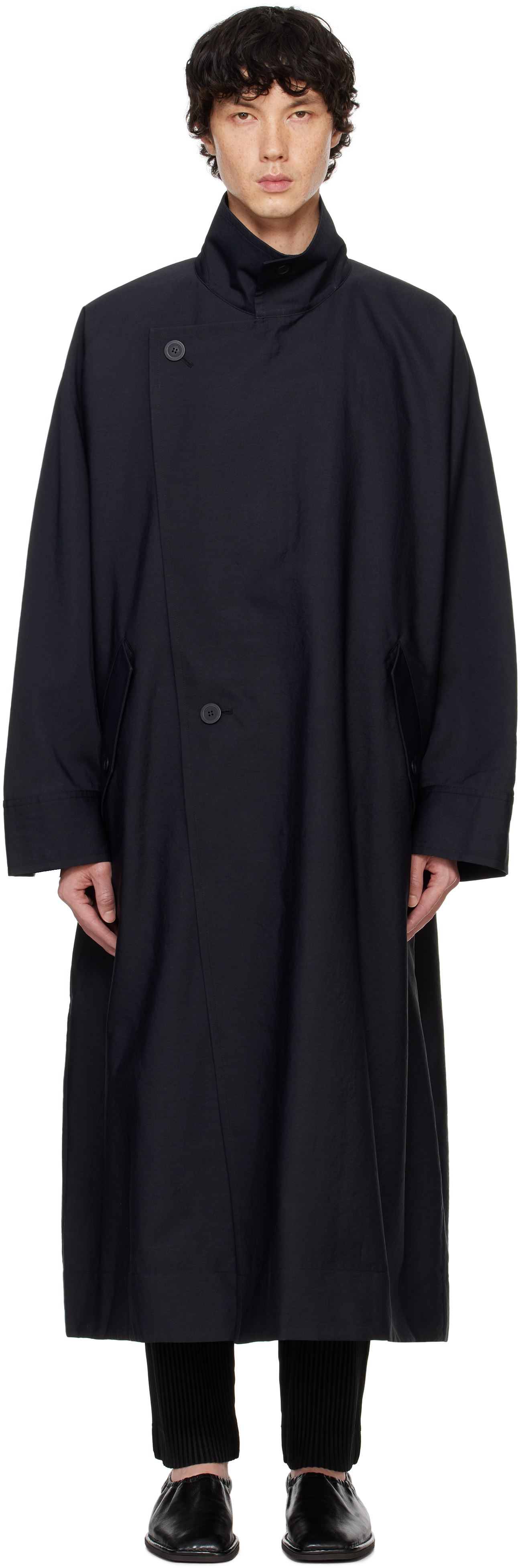 Issey Miyake Blank Coat In 15-Black - 22% Off | Editorialist