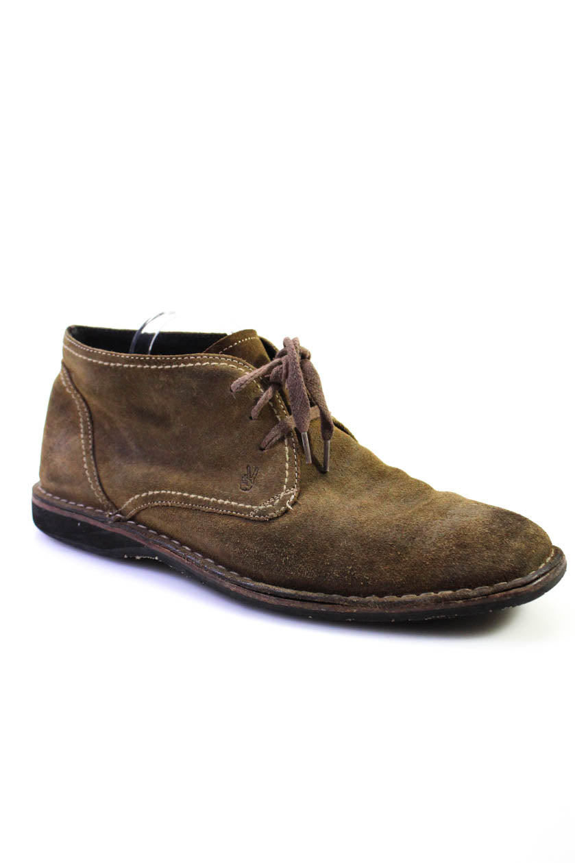 John Varvatos Olive Green Suede Leather Lace Up Derby Men\'s Shoes Size 12M John Varvatos | Shoes | John Varvatos Olive Green Suede  main image 4