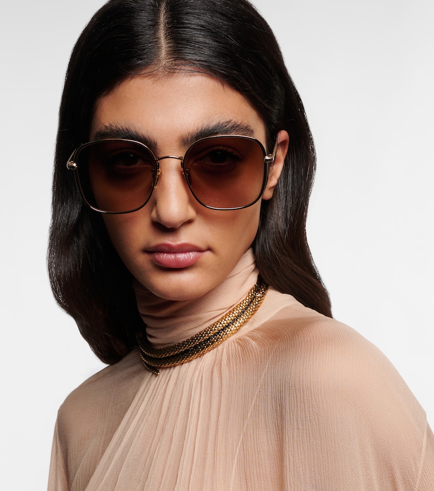CHLOÉ chloé Scalloped Square Sunglasses