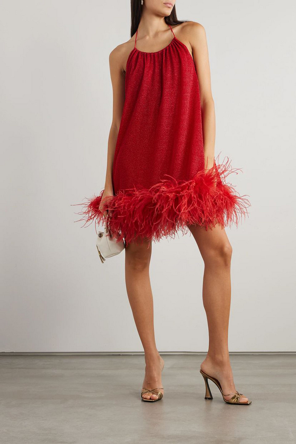 strapless open back dress Oséree - Rose Mini Dress