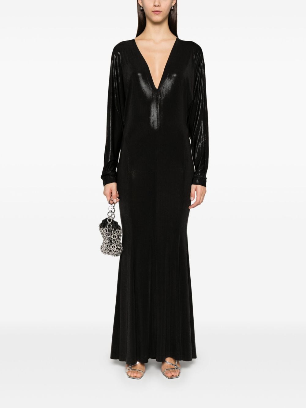 NORMA KAMALI Norma Kamali V-Neck Fishtail Dress