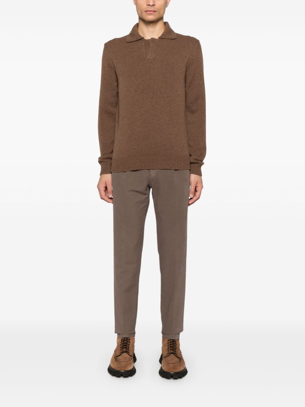ZANONE virgin wool polo shirt