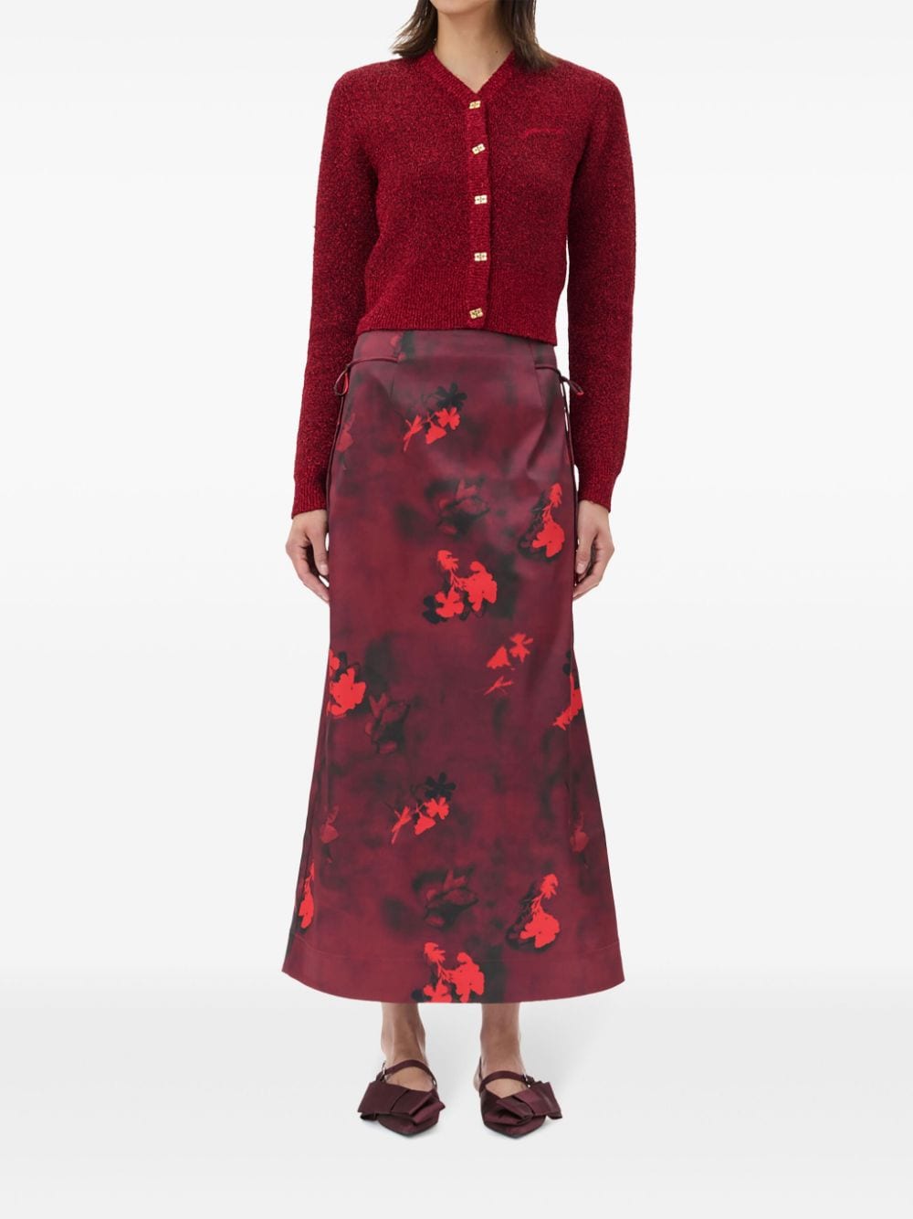 GANNI GANNI Printed Maxi Skirt