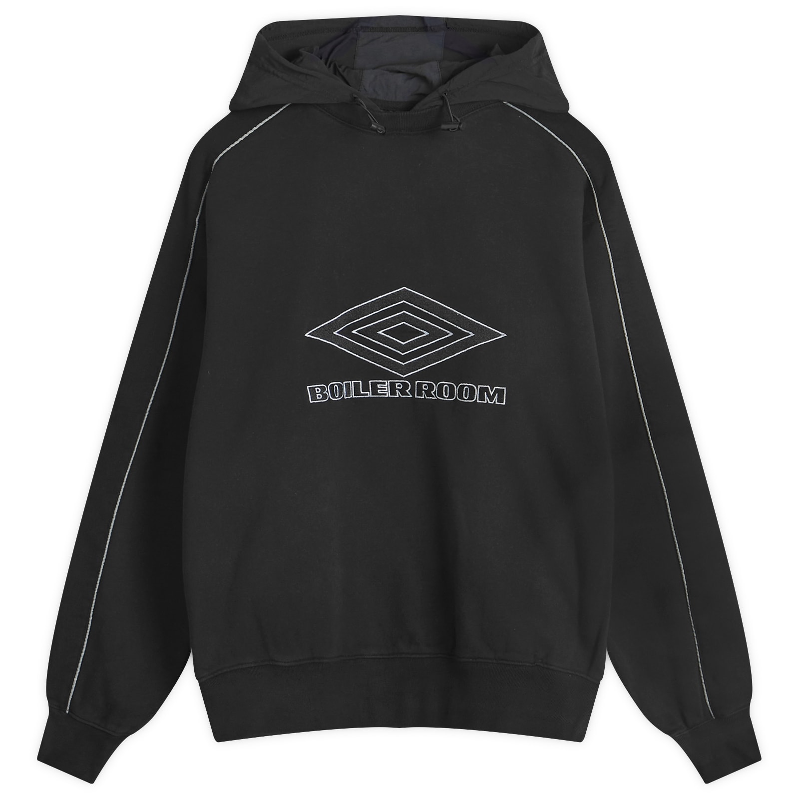 Boiler Room X Umbro Hoodie In Black - 25% Off | Editorialist