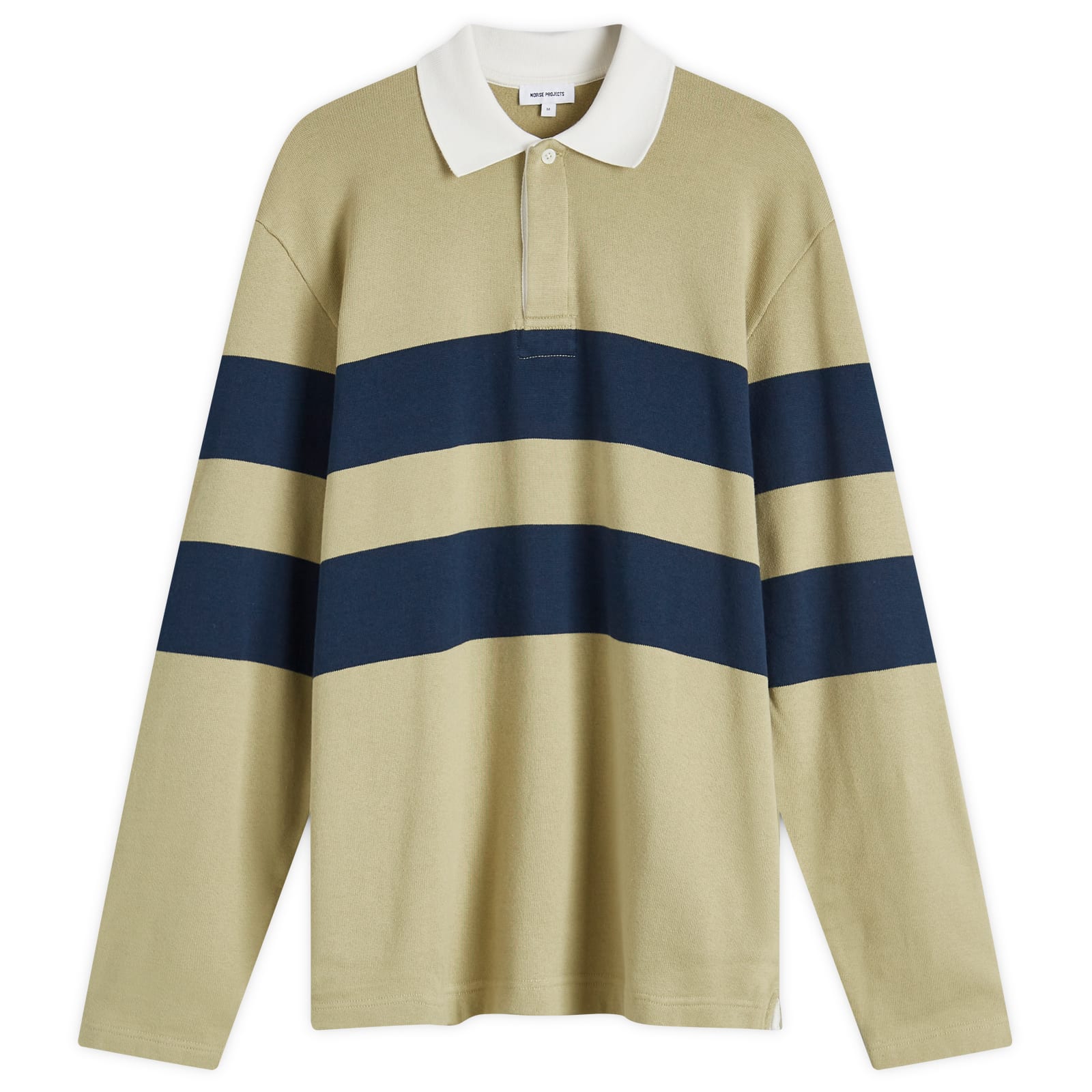 Norse Projects Brushed Stripe Rugby Polo In Elm - 40% Off 