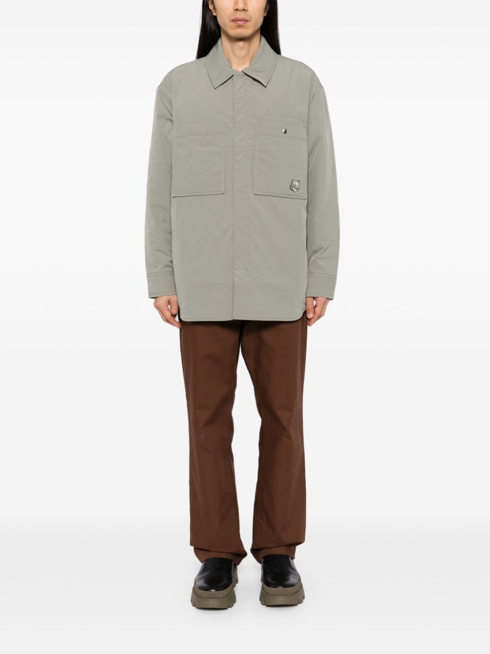 MAISON KITSUNÉ Maison Kitsuné Fox Head Padded Shirt Jacket