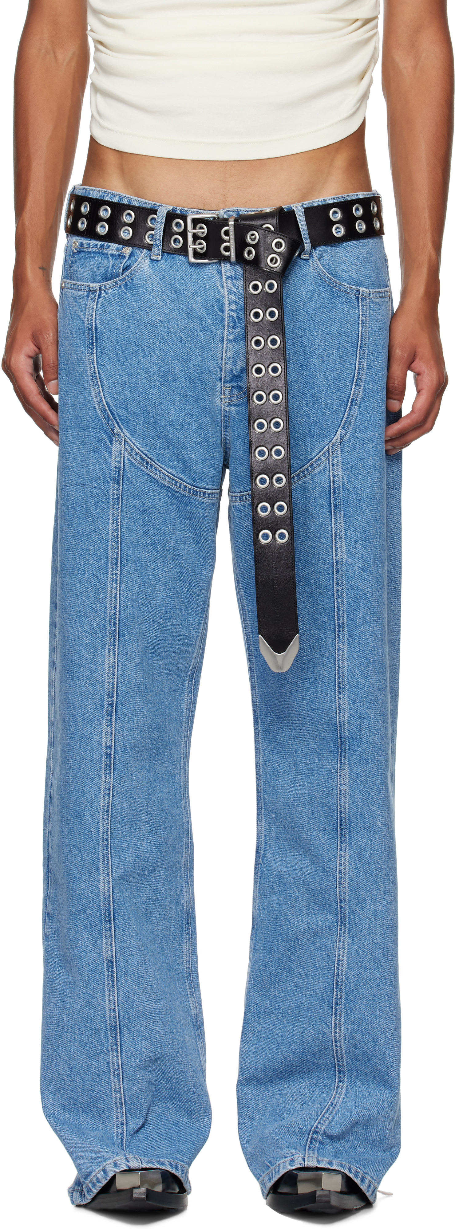 Achilles Ion Gabriel Blue Hunkers Jeans In Light Blue - 33% Off 