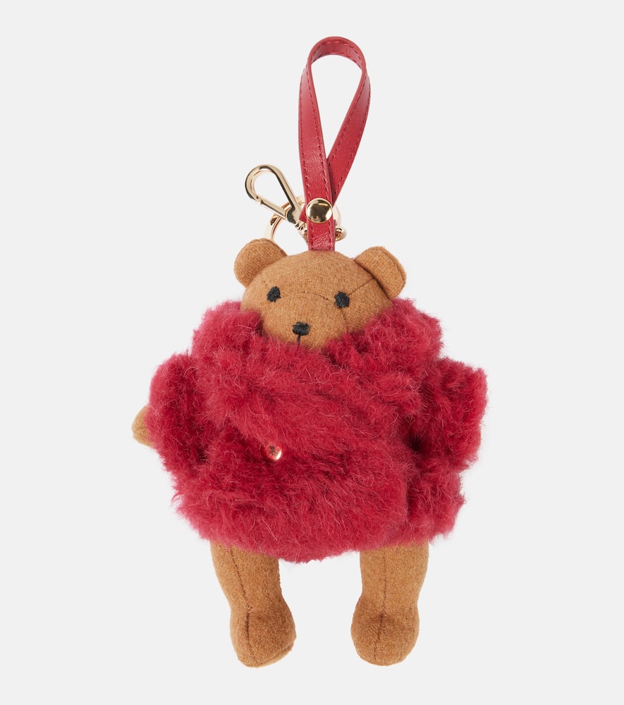 Max Mara Teak Teddy Bag Charm In Red - 20% Off | Editorialist