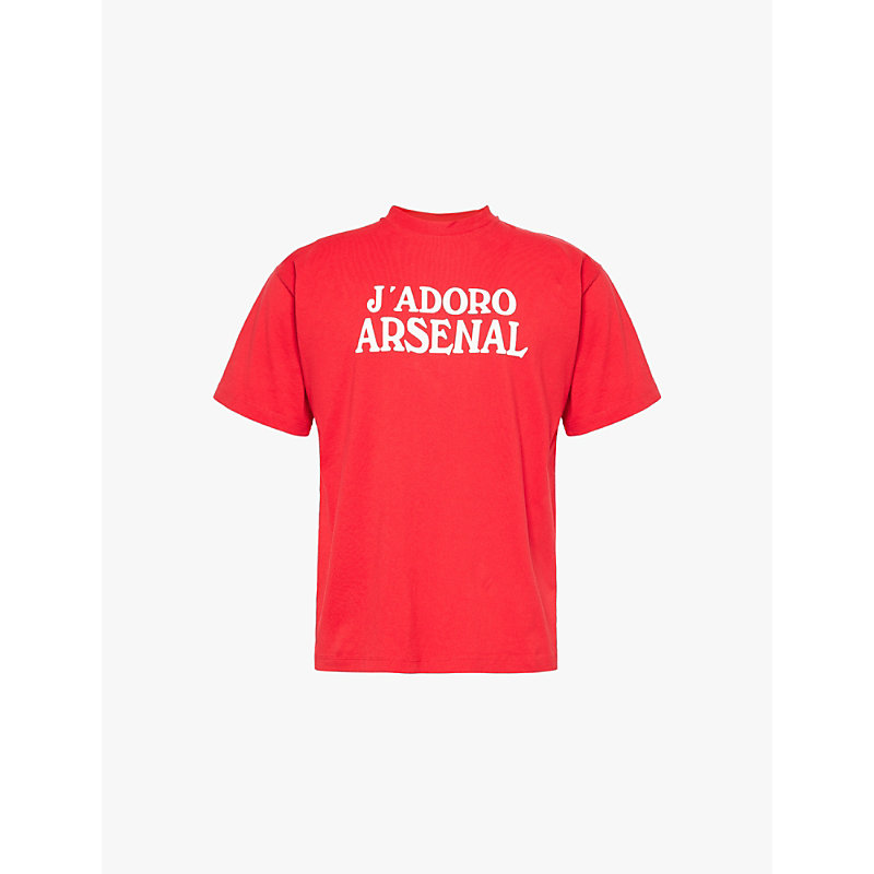 Aries X Arsenal J'Adoro Crew-Neck Relaxed-Fit Cotton-Jersey T