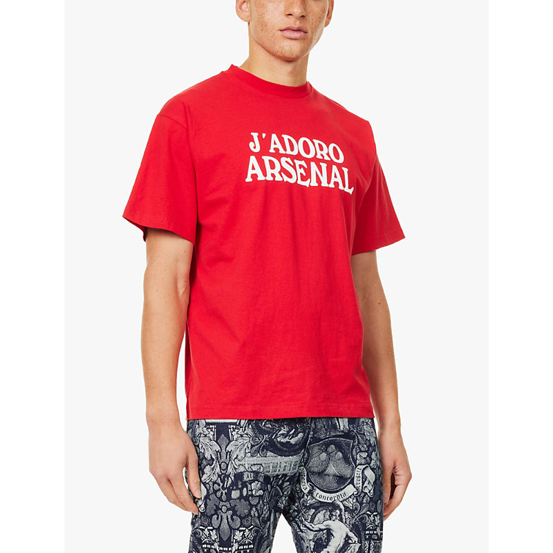 Aries X Arsenal J'Adoro Crew-Neck Relaxed-Fit Cotton-Jersey T