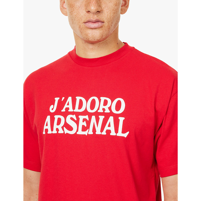 Aries X Arsenal J'Adoro Crew-Neck Relaxed-Fit Cotton-Jersey T