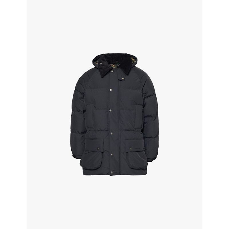 Barbour Beaufort Hooded Woven-Down Jacket In Black - 77% Off