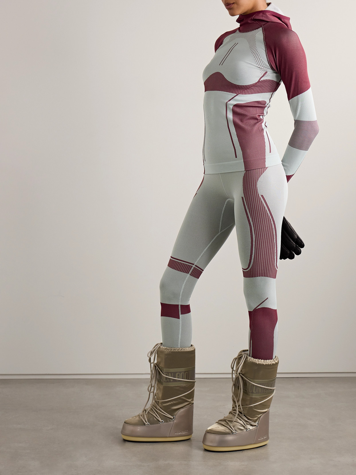 ADIDAS BY STELLA MCCARTNEY Truenature Ribbed Stretch Recycled Jacquard-knit Leggings