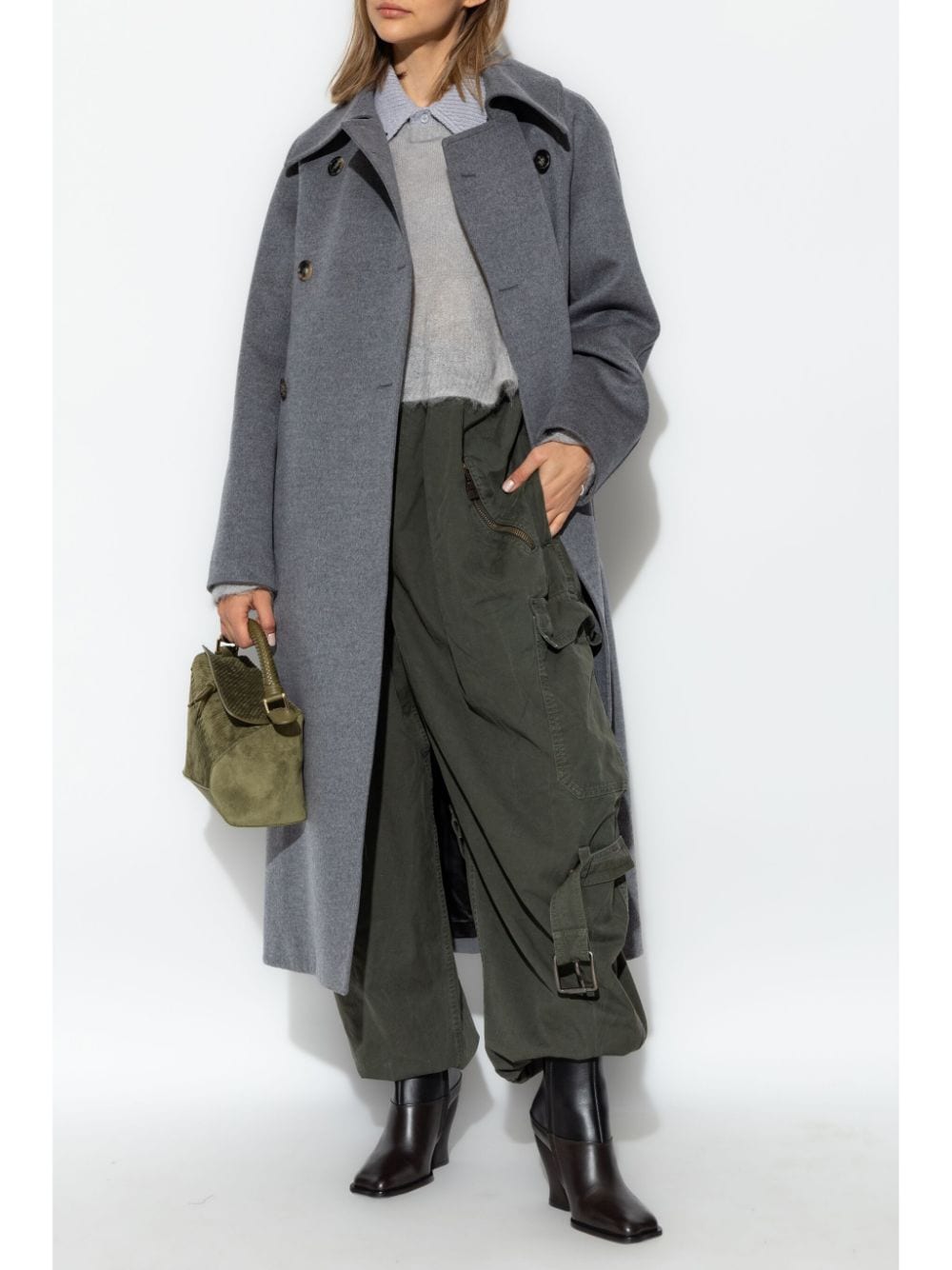 LOEWE Felted Double-Breasted Coat