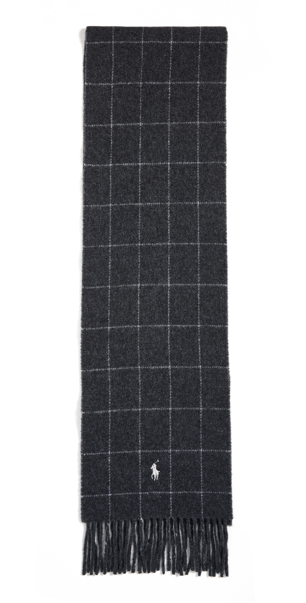 POLO RALPH LAUREN reversible windowpane scarf