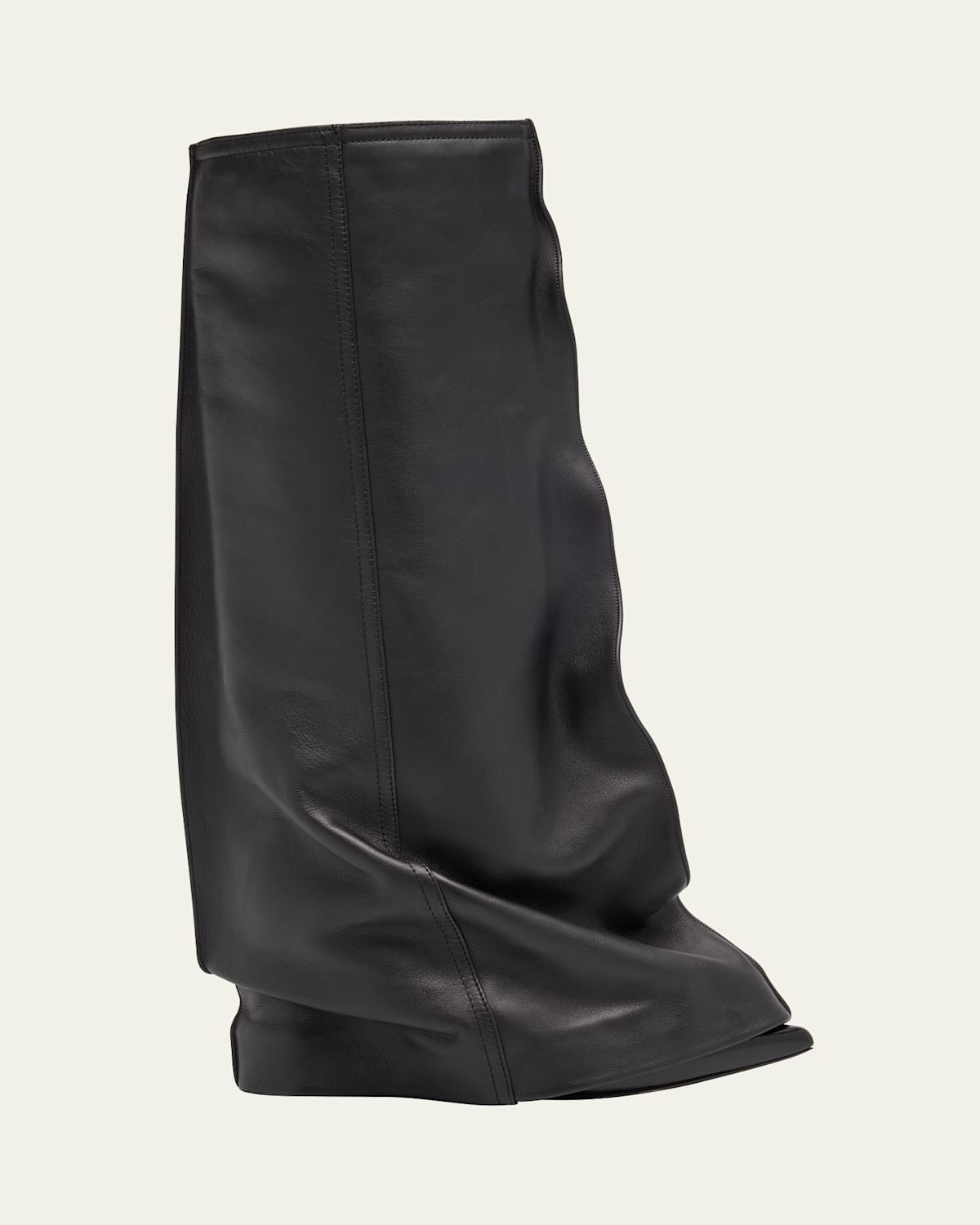 【sacai】 leather pants boots　37 Sacai Pant Leather Knee Boots - Black | Editorialist