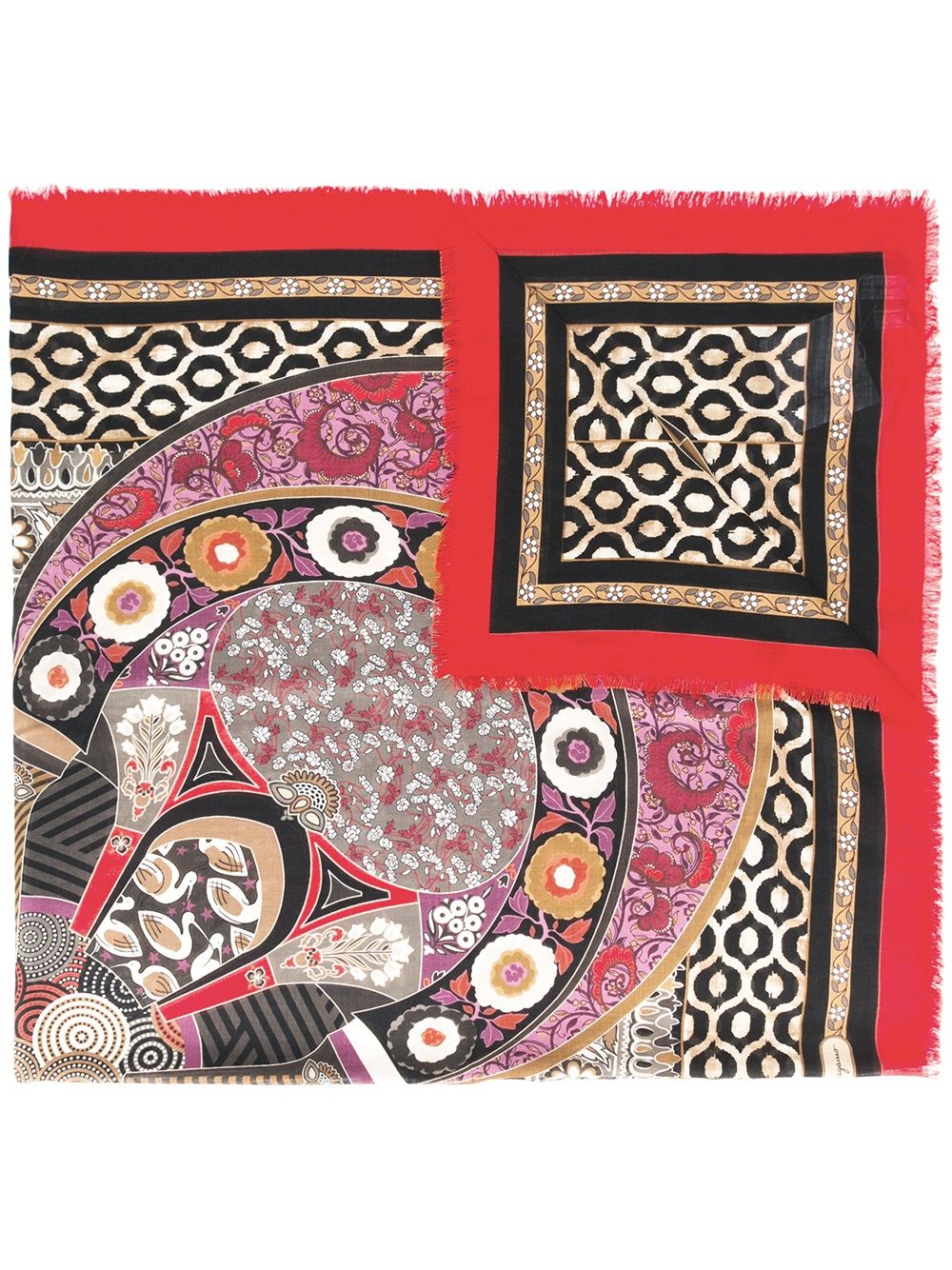 SALVATORE FERRAGAMO floral print scarf