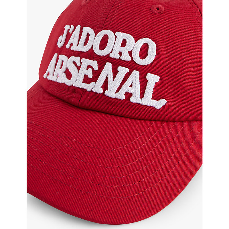 Aries X Arsenal J'Adoro Cotton Baseball Cap 1size - Red | Editorialist