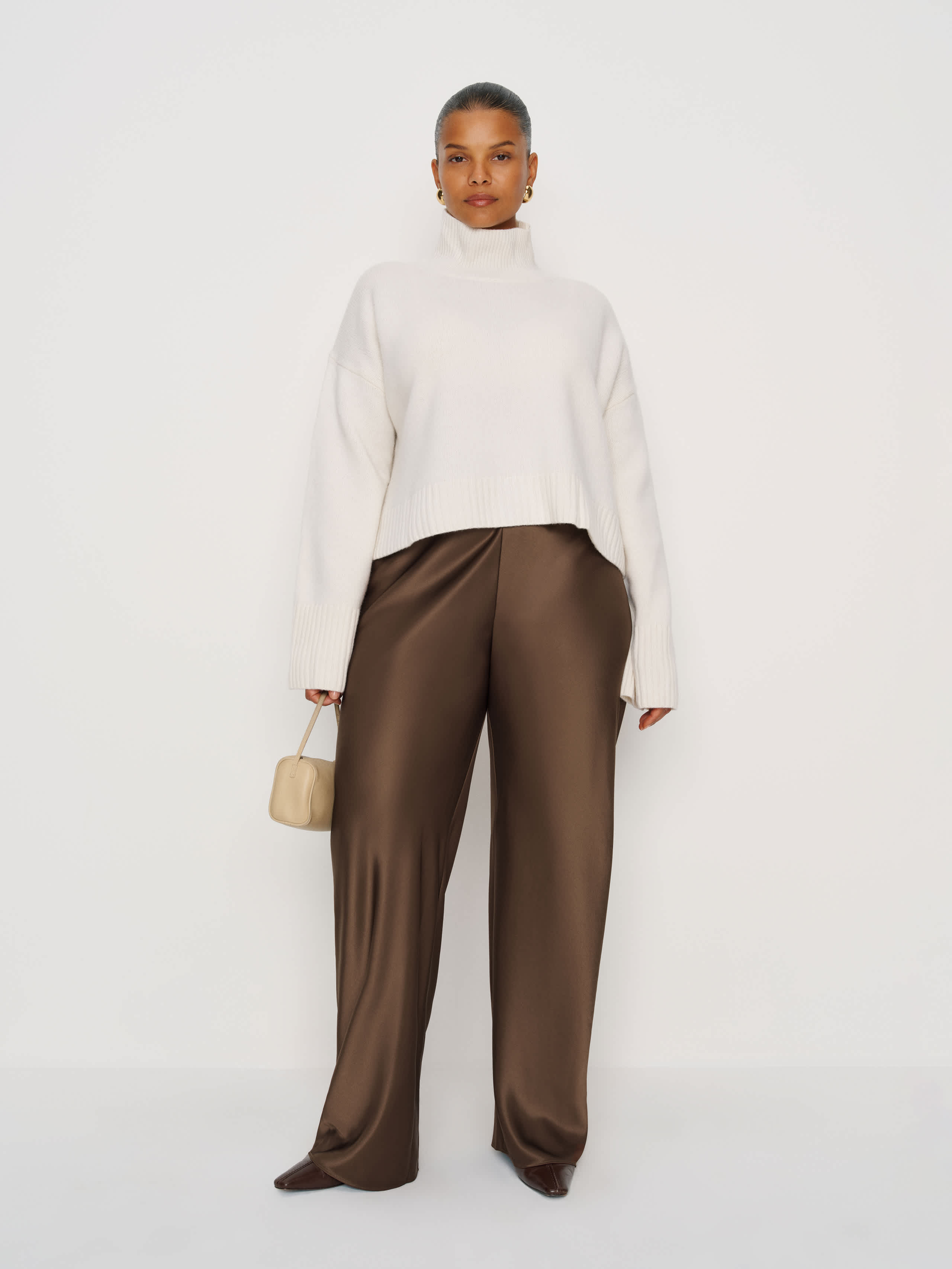 REFORMATION Reformation Gale Satin Trousers