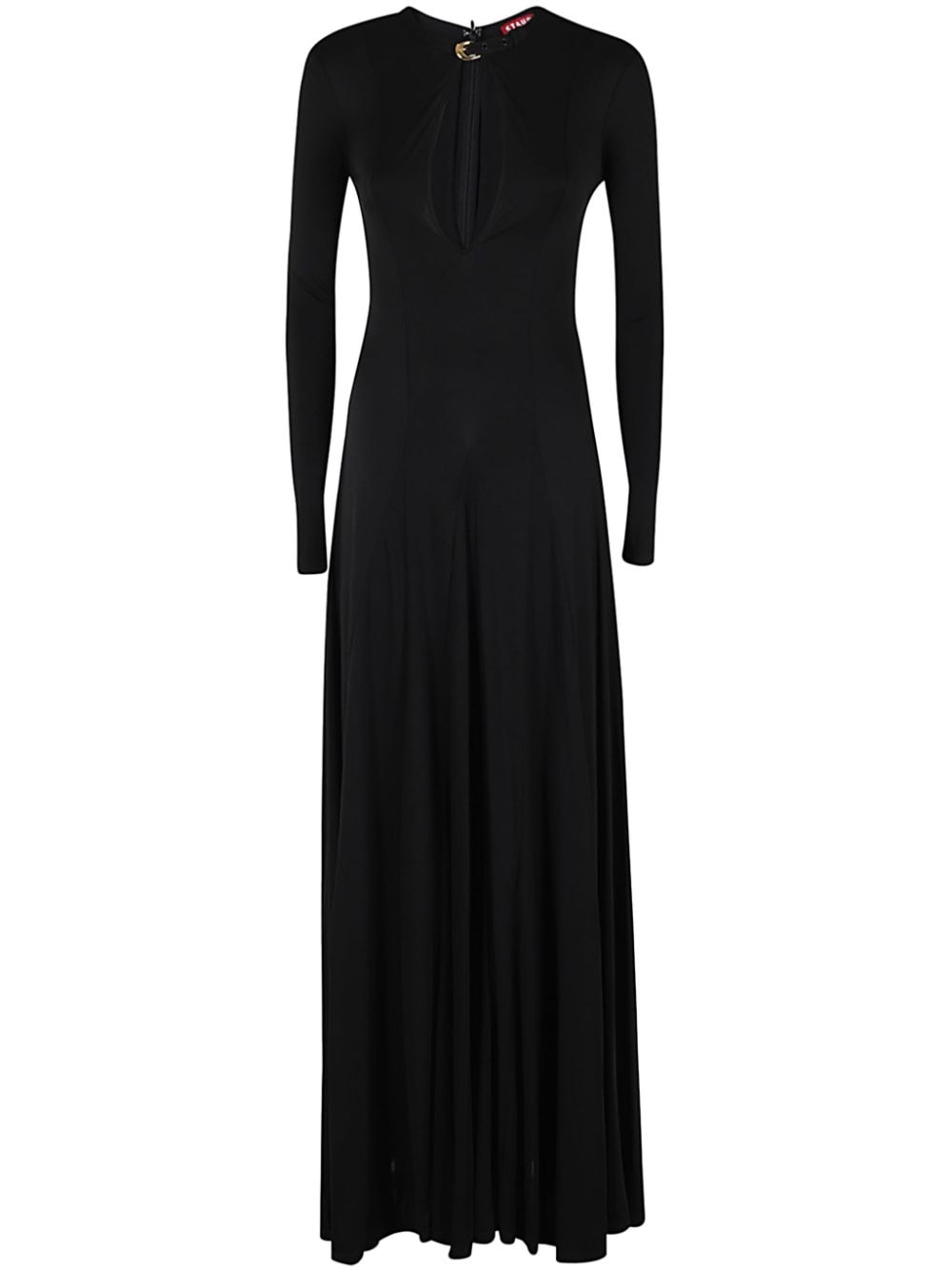 staud long sleeve dress STAUD Silhouette Long-Sleeve Maxi Dress