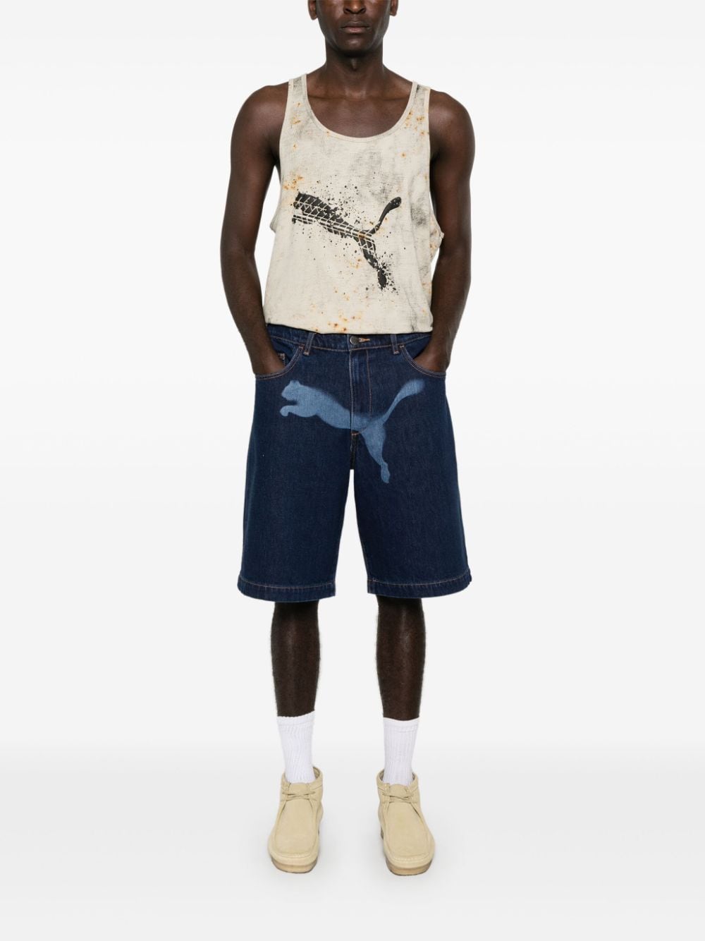 PUMA PUMA x A$AP Rocky Denim Shorts