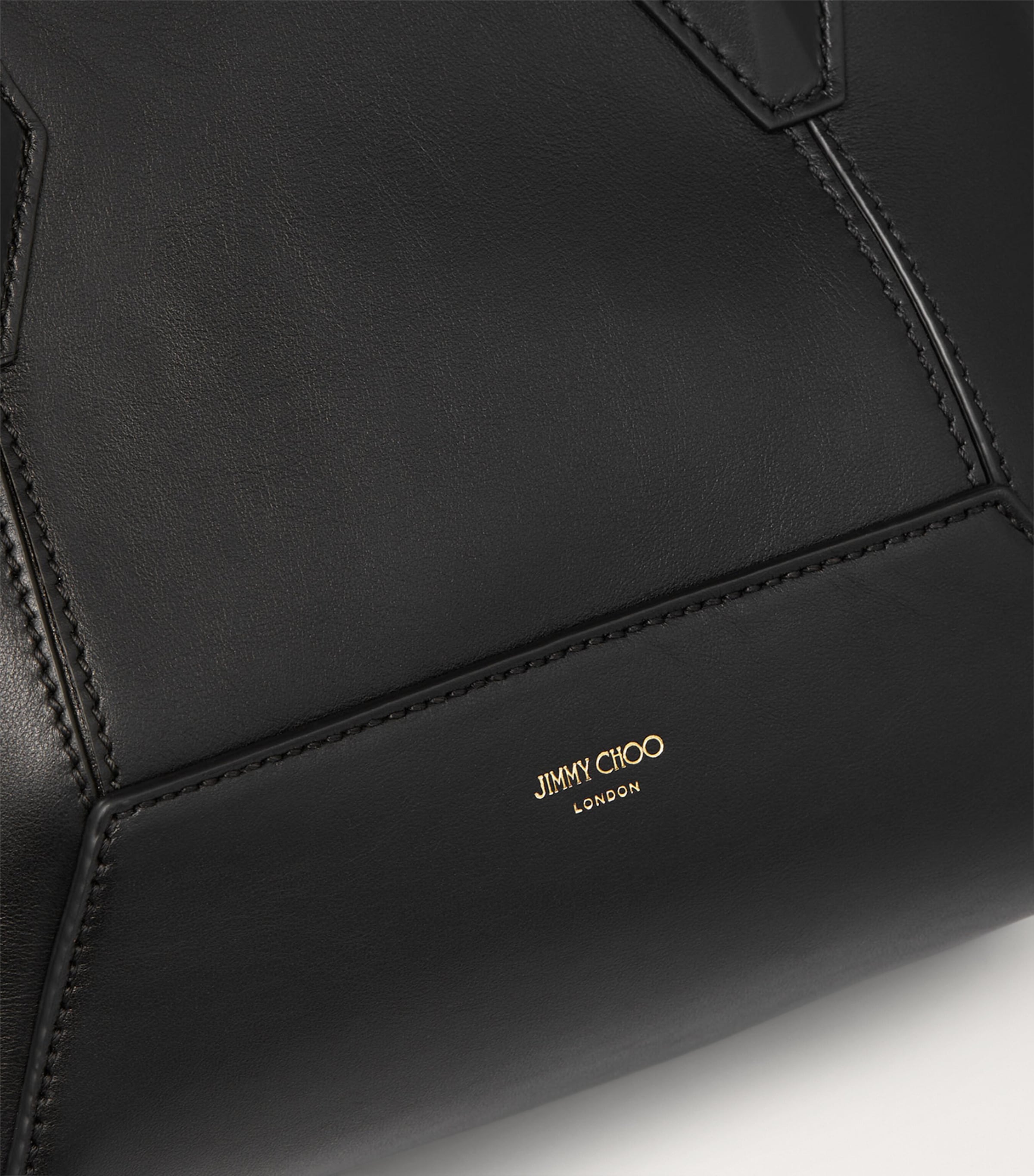 Jimmy Choo Diamond Small Leather Tote - Black | Editorialist