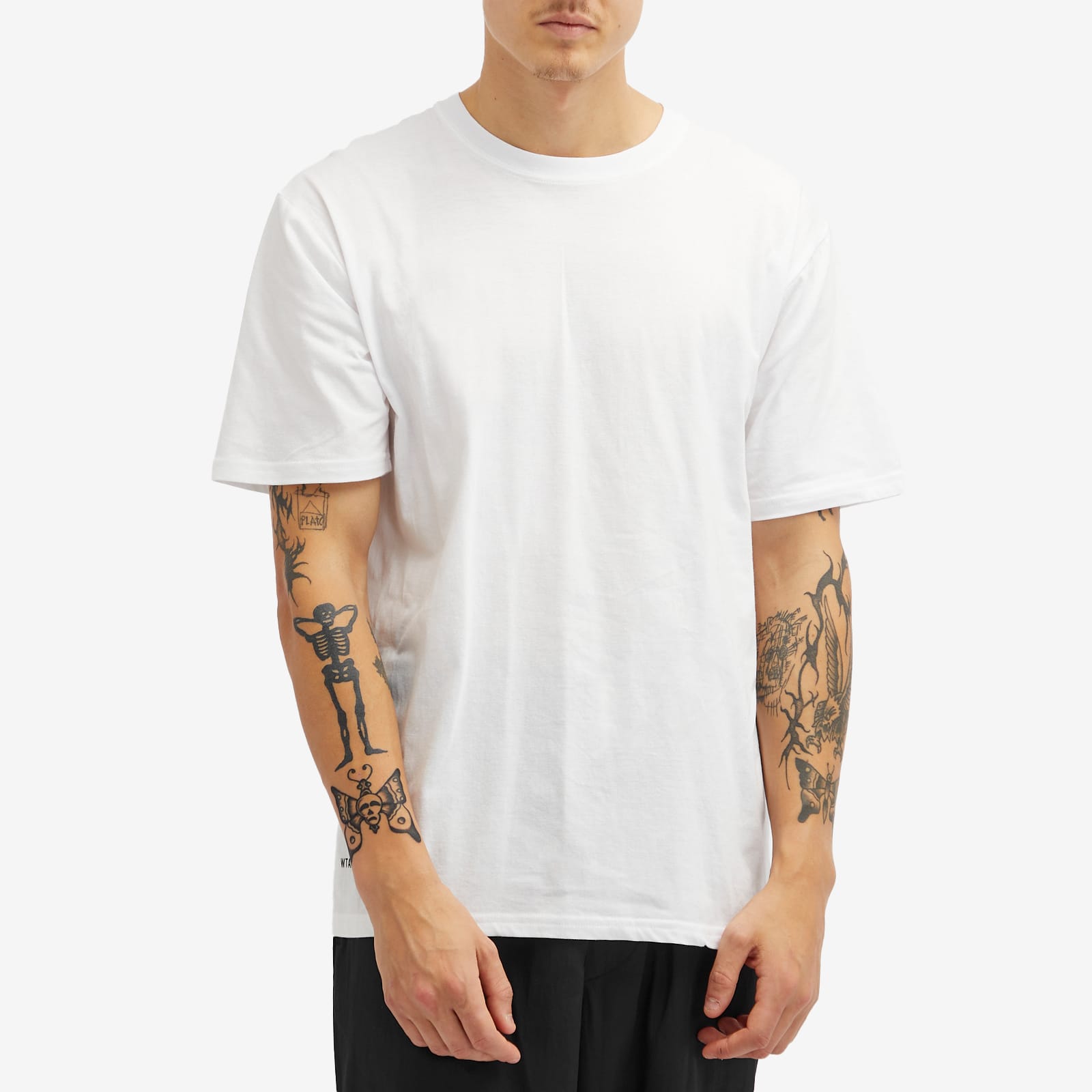 Wtaps 01 Skivvies 3-Pack T-Shirt In White - 41% Off | Editorialist