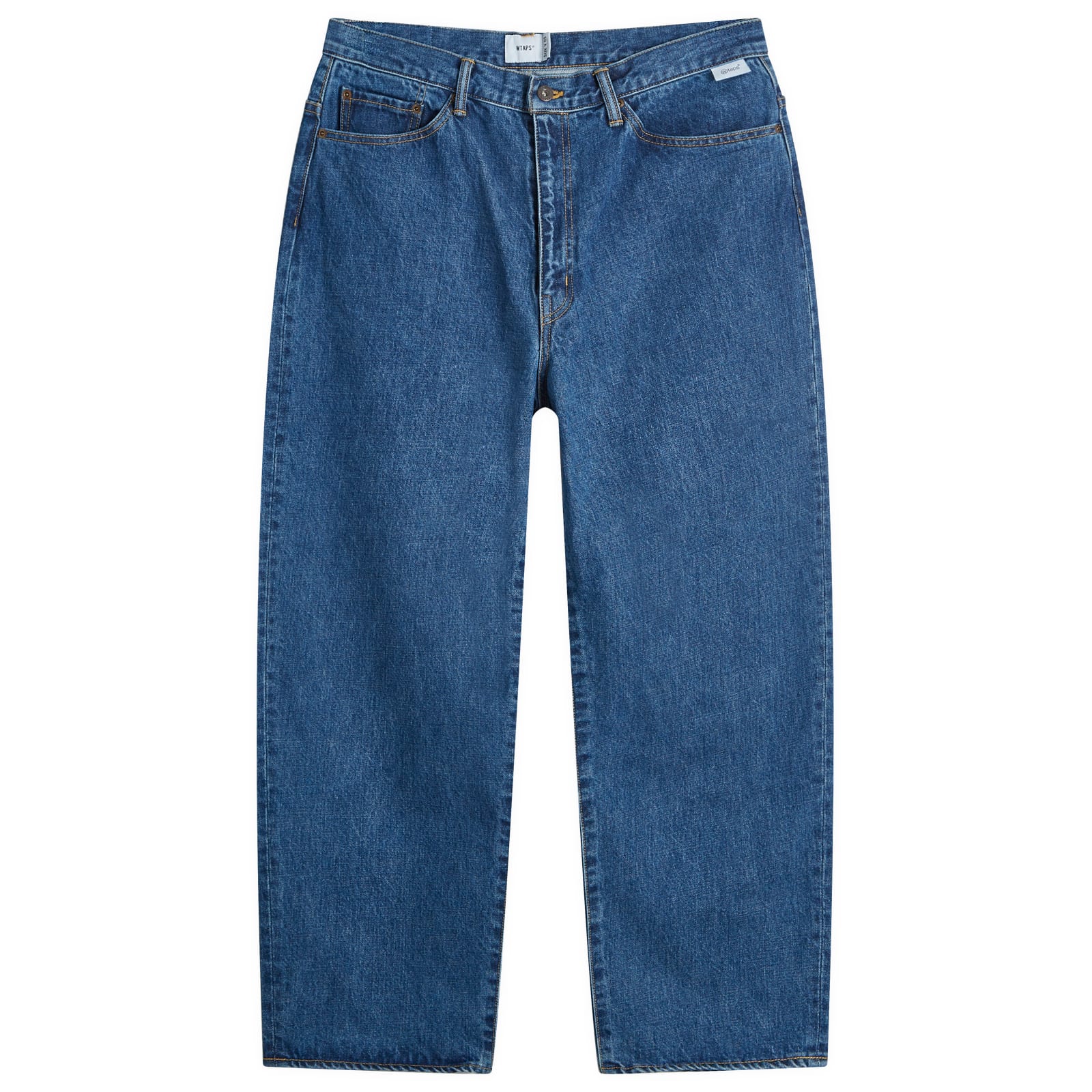 Wtaps 13 Embroidered Straight Leg Denim Jeans In Indigo - 45
