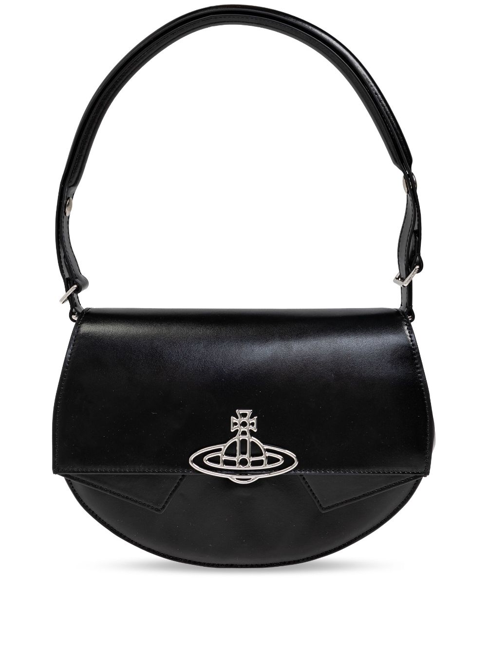 Vivienne Westwood Orb-Print Shoulder Bag In Black - 32% Off