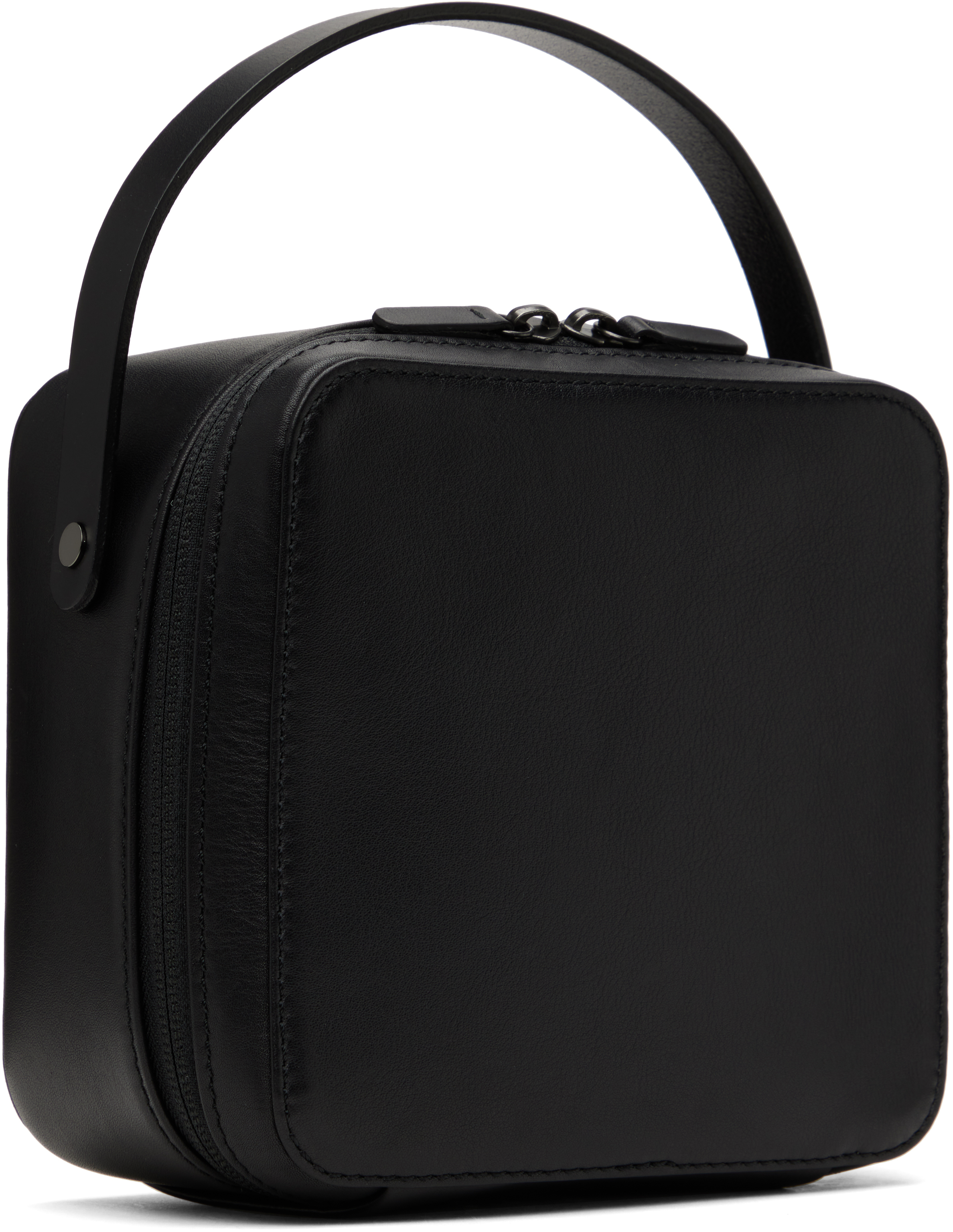 Auralee Aeta Edition Leather Small Travel Case Bag - Black