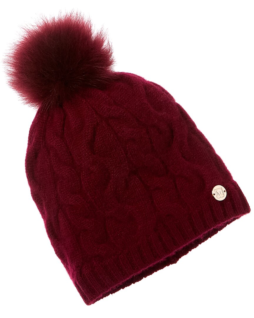 Bruno Magli Ombre Cable Slouch Wool & Cashmereblend Beanie 