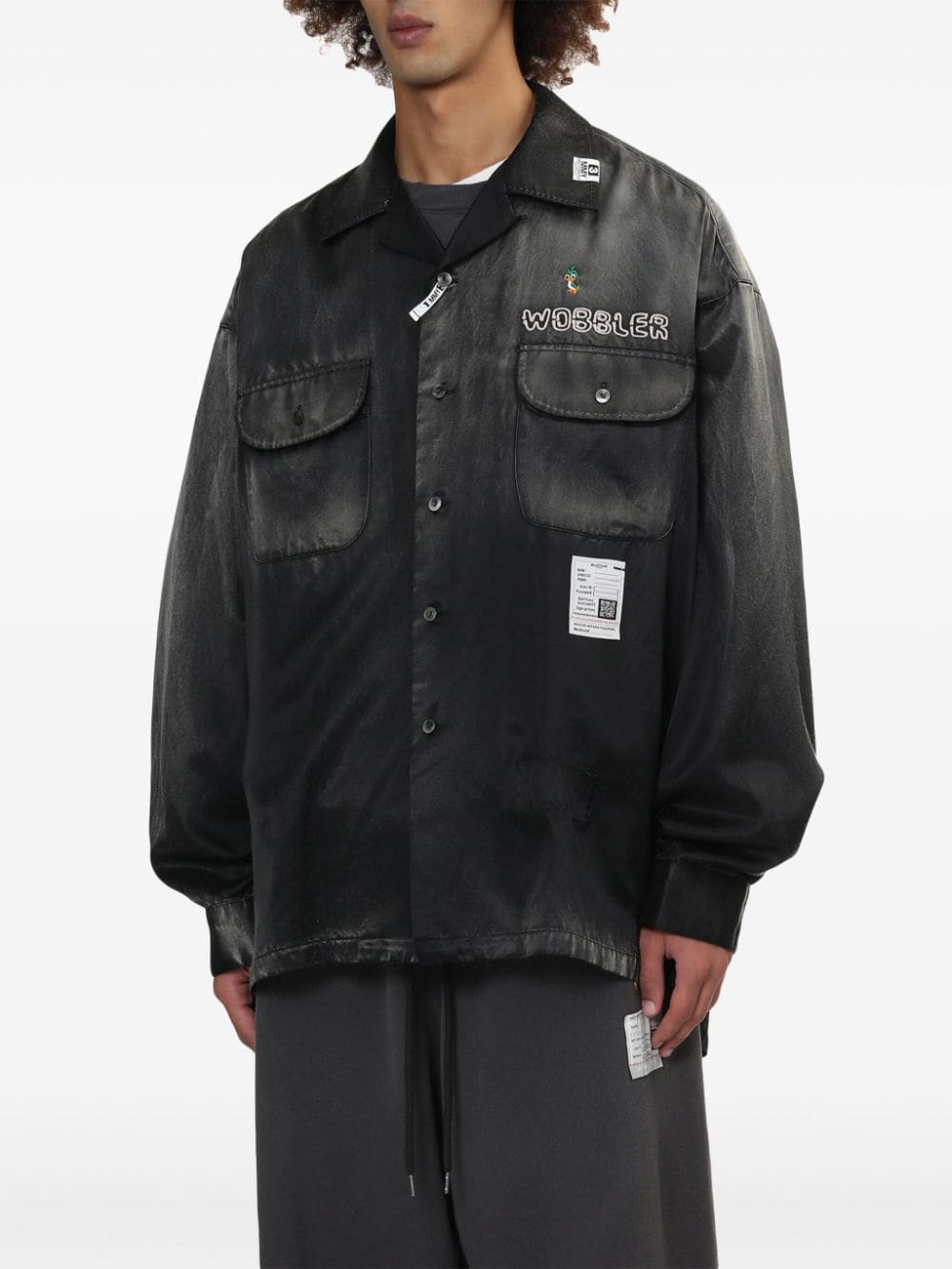 MIHARA YASUHIRO logo-patch shirt