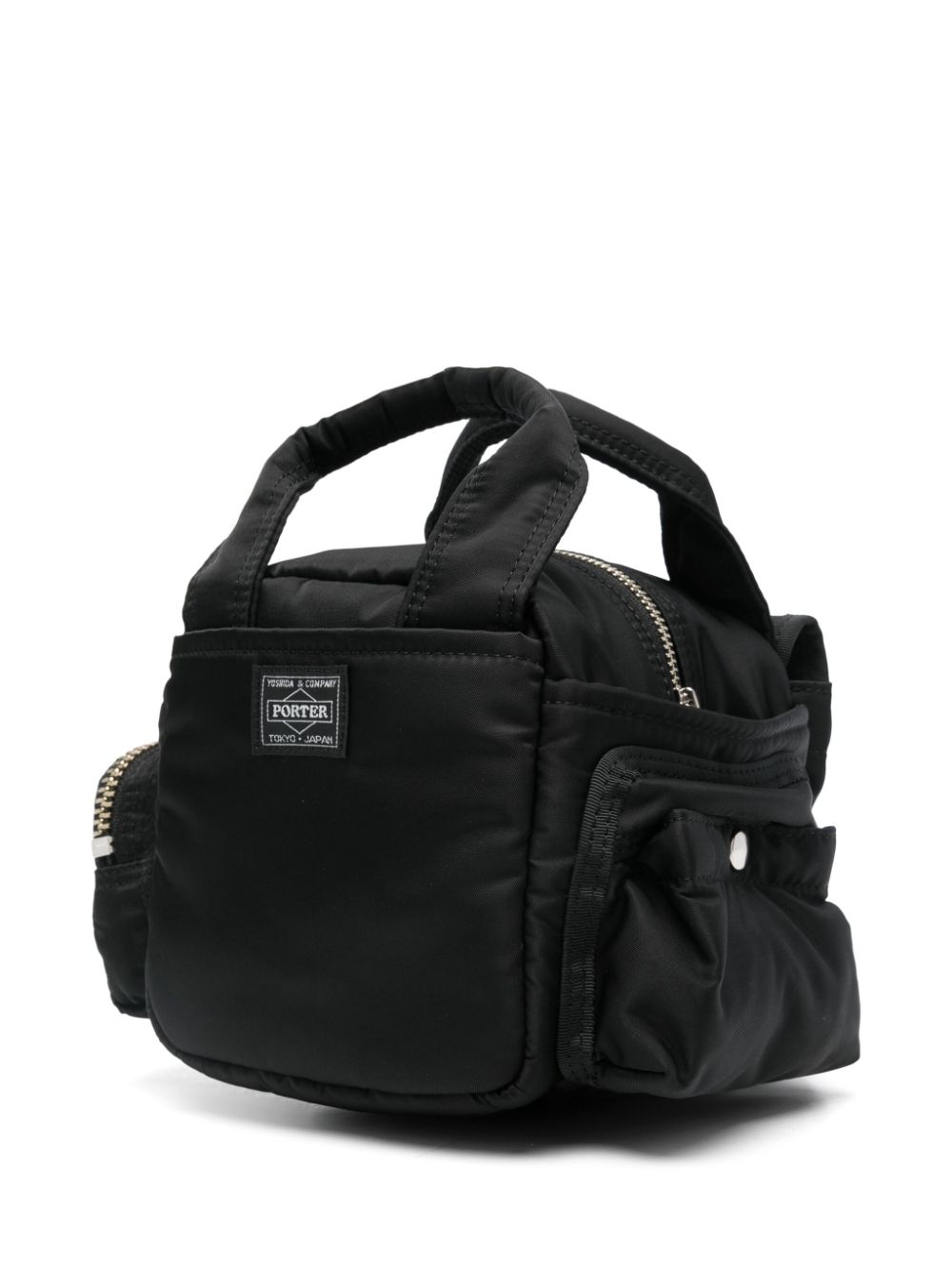 Sacai Porter Pocket Mini Boston Tote Bag - Black | Editorialist
