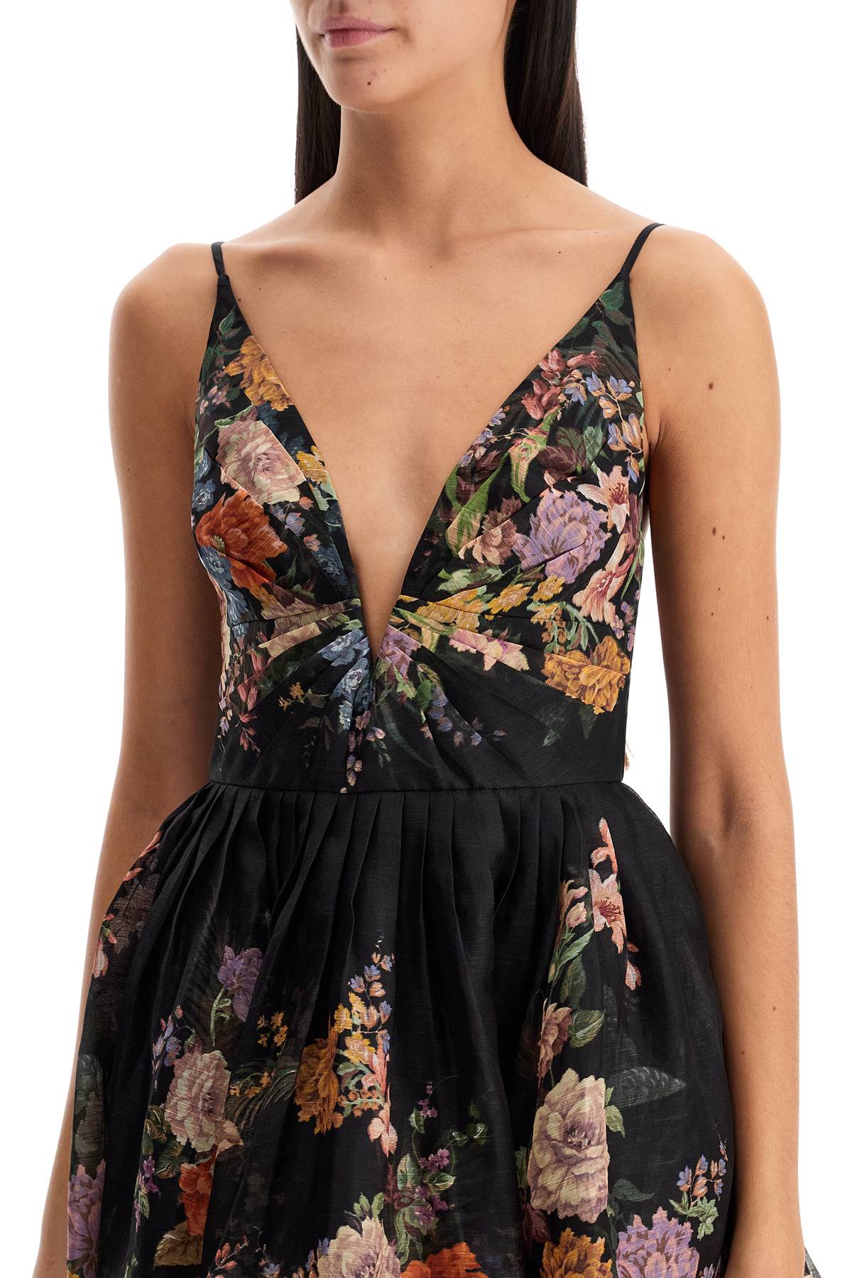 zimmermann black floral dress ZIMMERMANN Hypnotic Twist Midi Dress | Russet Floral