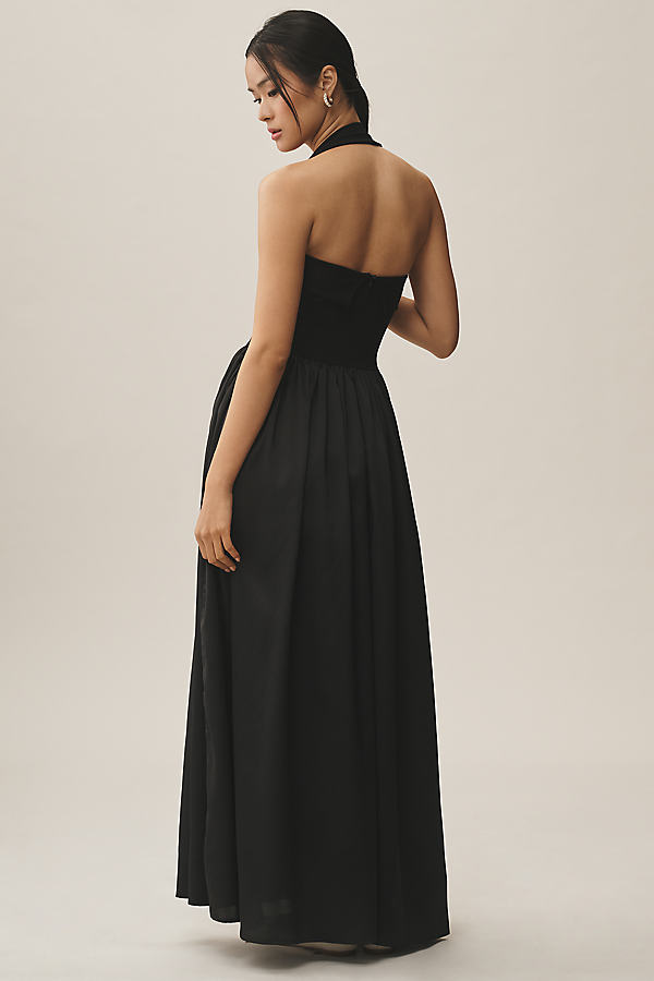 delfi collective megan halter drop-waist maxi dress Delfi Collective Megan Halter Drop-Waist Maxi Dress