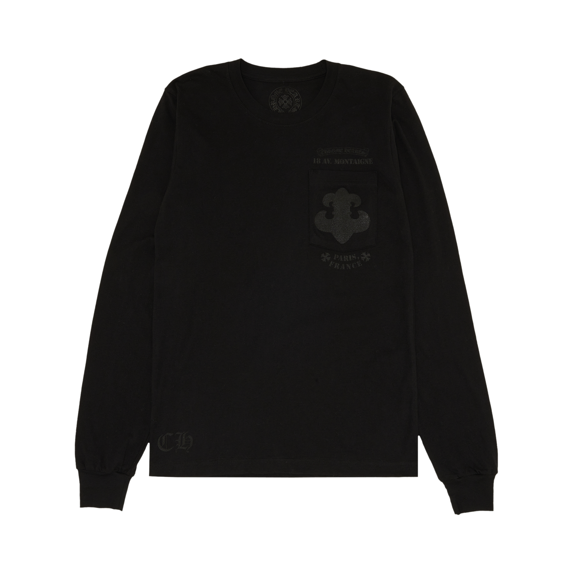 Chrome Hearts Paris Exclusive Fleur Long-Sleeve T-Shirt - Black 