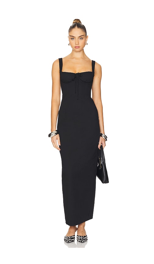 ingrid metallic knit maxi dress Ingrid Metallic Knit Maxi Dress - Bronze