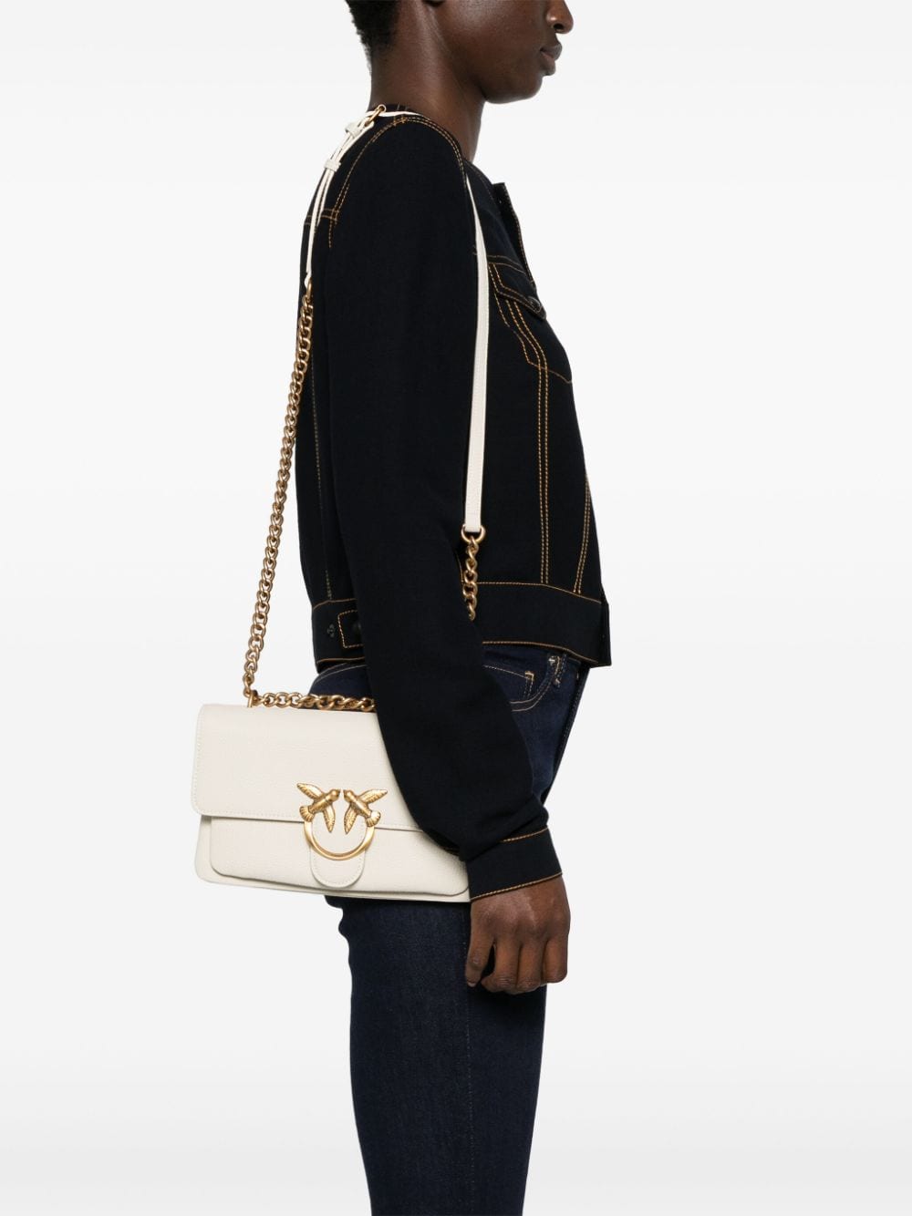 PINKO PINKO Love Bag Crossbody Bag in Soft Leather