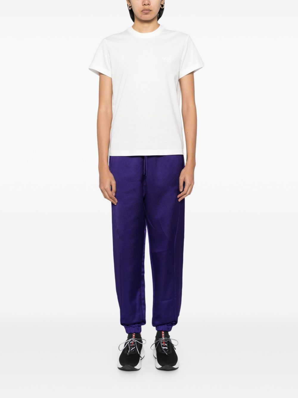 Y3 Y-3 logo-print cotton t-shirt