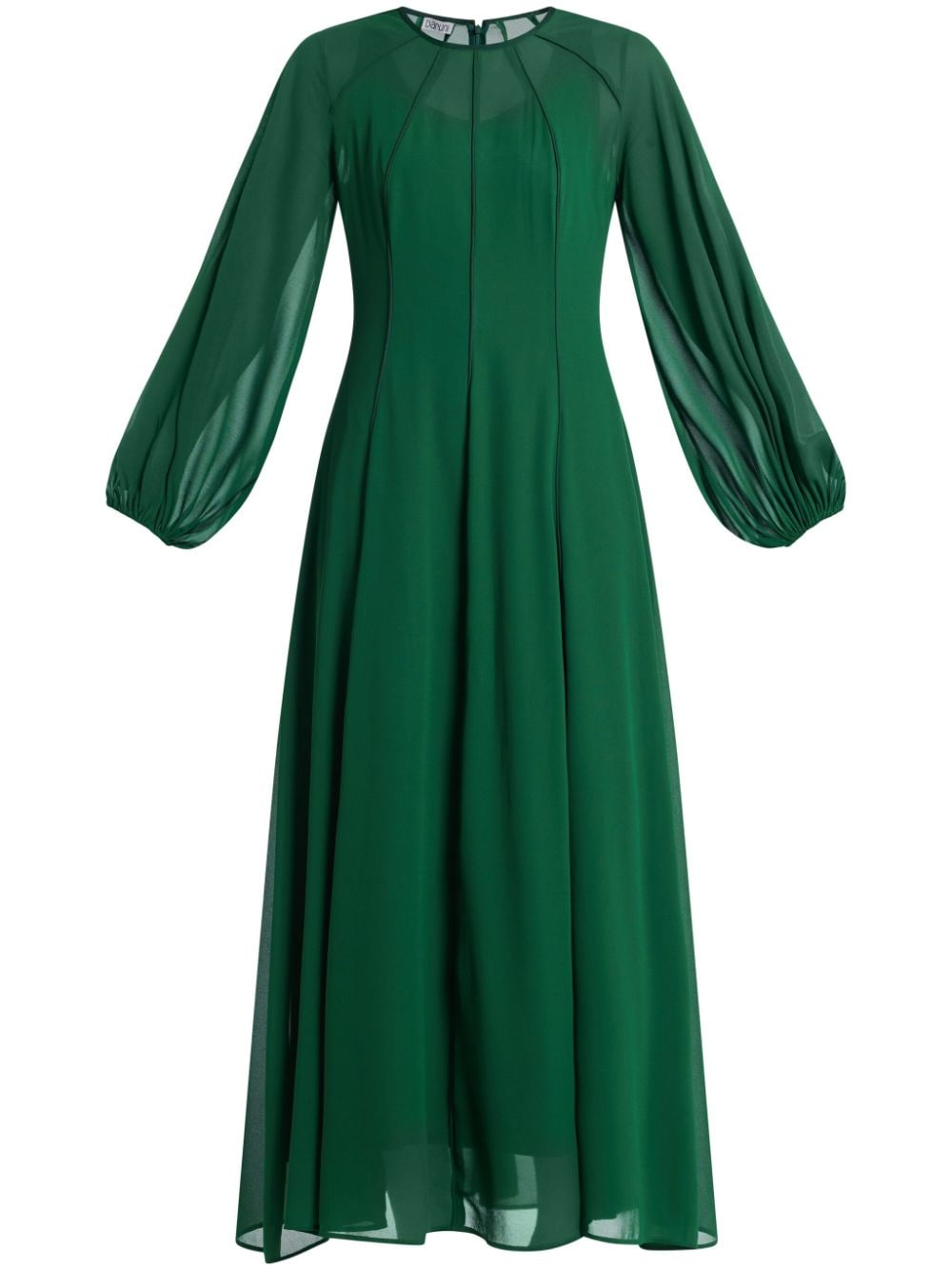slim fit dress slacks Yolanda Long Sleeve Maxi Dress - Sage Green Floral