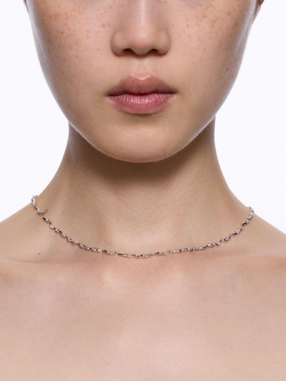 Maria Black Ramen Necklace - Silver | Editorialist