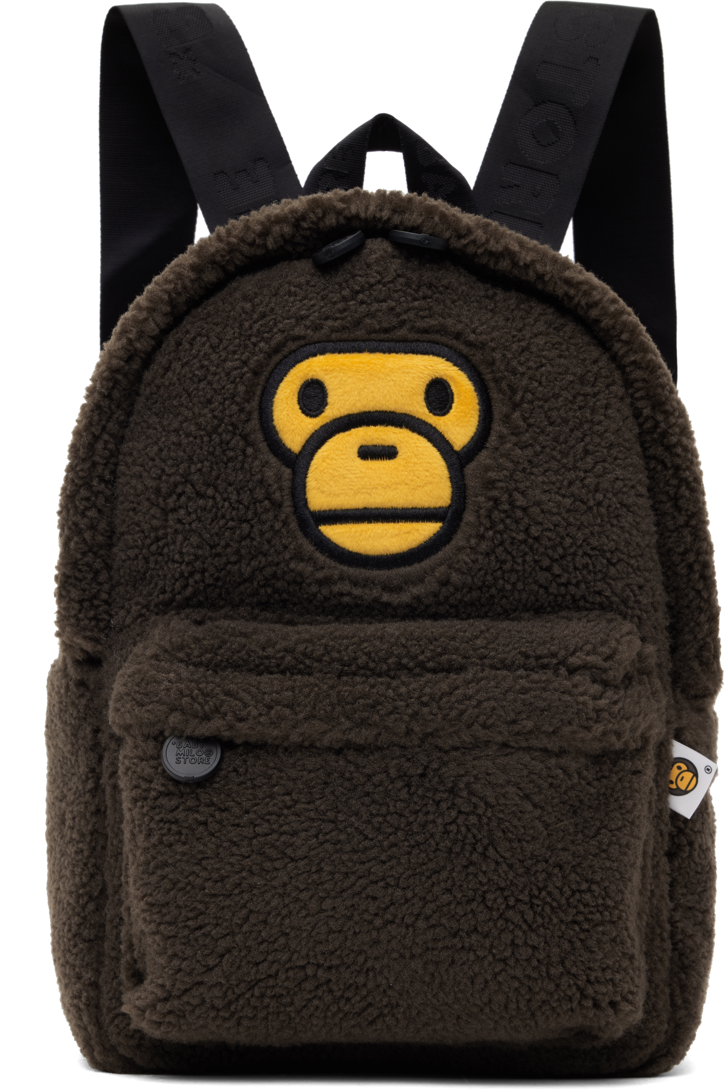 A Bathing Ape Brown Baby Milo Sherpa Mini Backpack - Bwx 